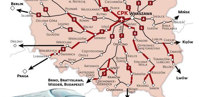 Dzięki CPK powstanie nowa oś komunikacyjna w Polsce [MAPA] - - Forsal ...