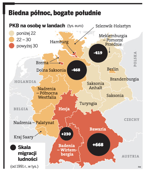 Północ – południe, czyli nowy podział Niemiec - - Forsal.pl – Biznes ...